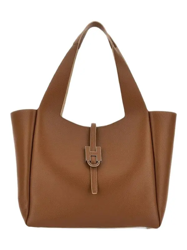Hogan Trend Leather Tote - Brown