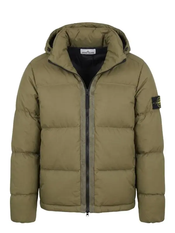 Stone Island Nylon Down Jacket - Green