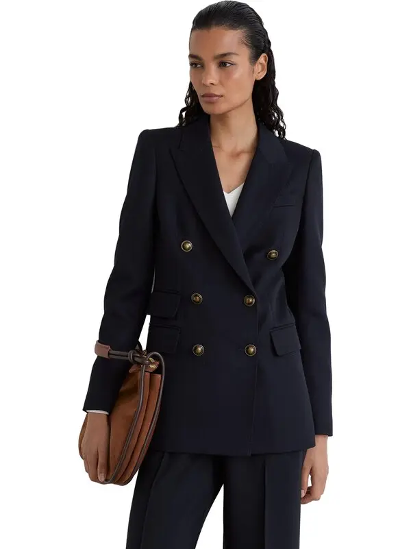REISS Lauryn Petite Jacket - Navy