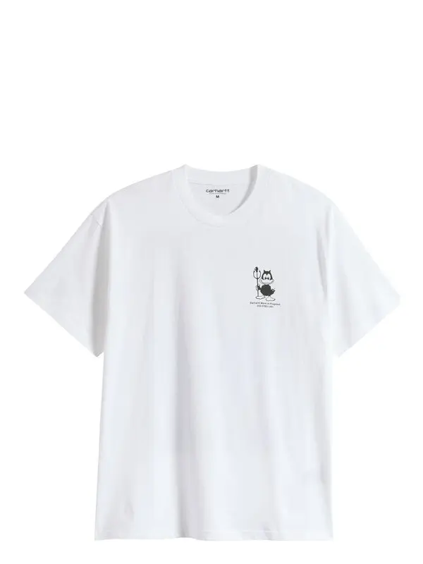 Carhartt Work In Progress Bumper Car Organic Cotton Graphic T-shirt - White