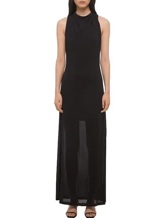 Helmut Lang Knot Dress In Viscose - Black