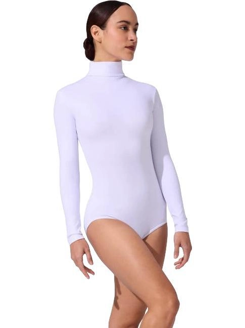 CAPEZIO Turtleneck Long Sleeve Leotard - White