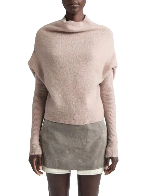 Rick Owens Crater Cashmere Blend Sweater - Rose
