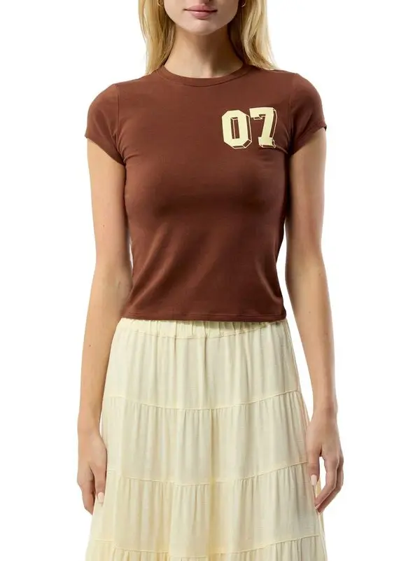 PACSUN Echo Park Graphic T-shirt - Brown