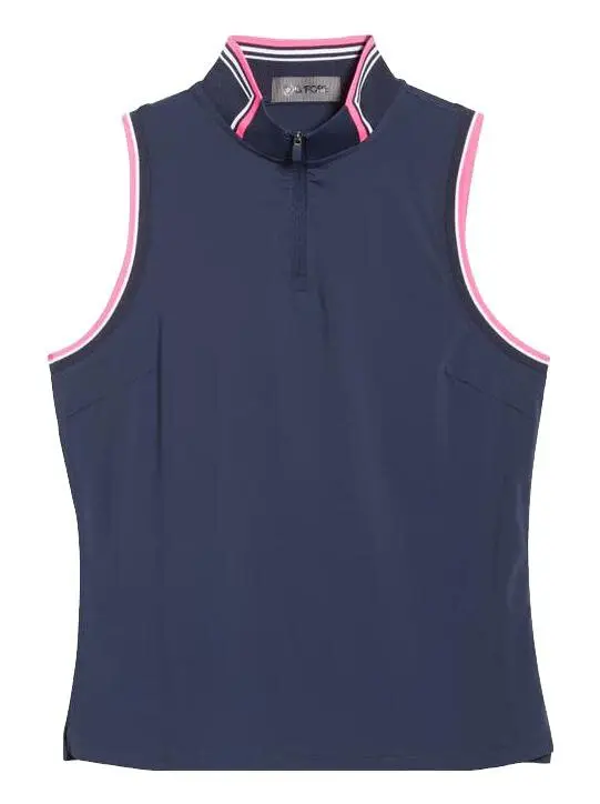 G/fore Tech Mock Neck Upf 50+ Vest - Twilight