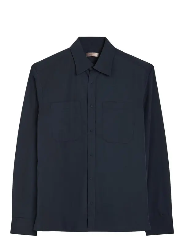 Herno Modal-blend Shirt - Navy