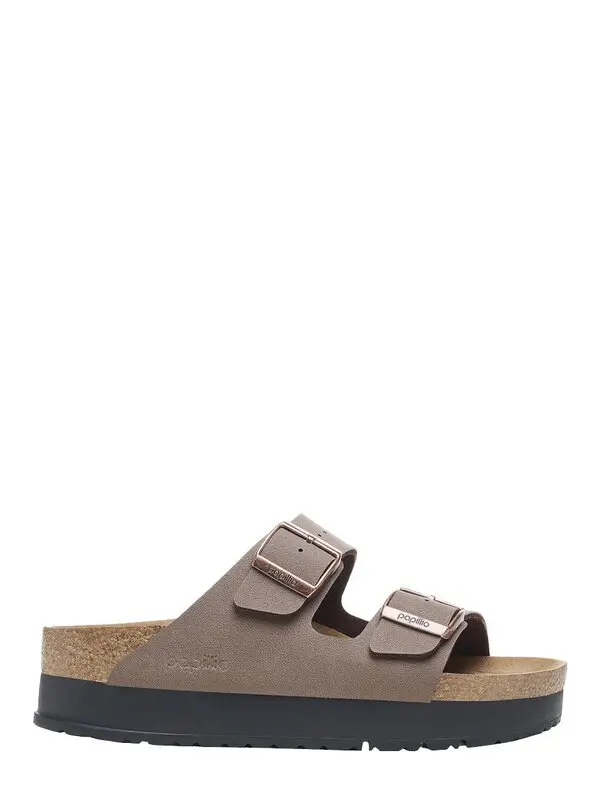 BIRKENSTOCK Arizona Pap Flex Platform Sandals - Mocha