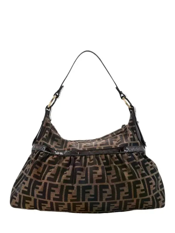 Fendi Chef Zucca Canvas Large Hobo Bag - Brown
