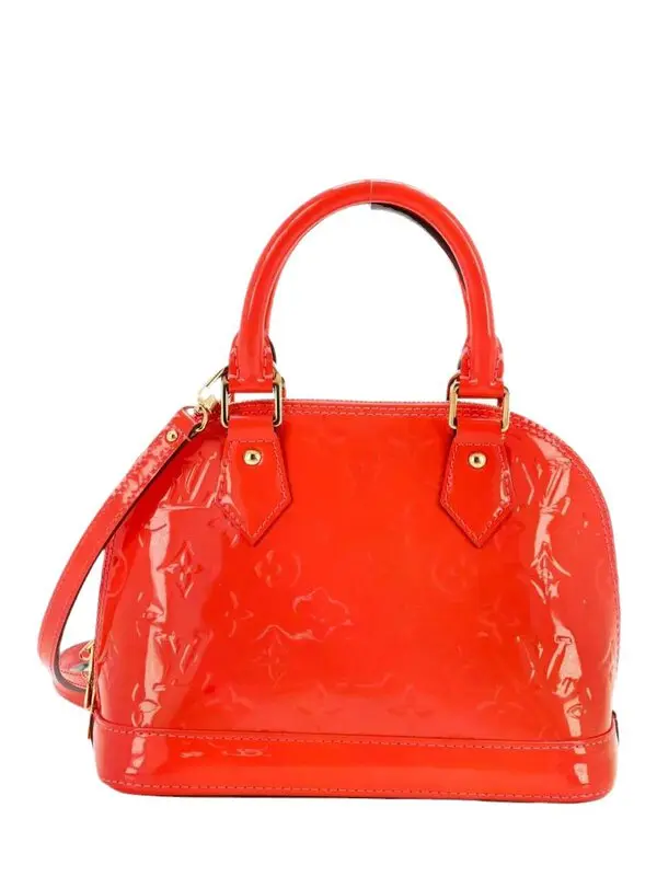 LOUIS VUITTON Alma Handbag Monogram Vernis Bb - Orange