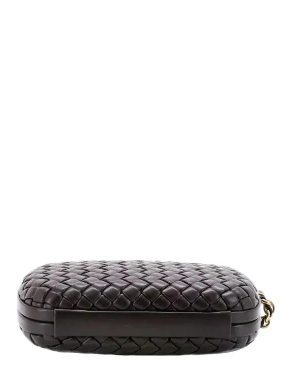 Bottega Veneta Box Knot Nm Intrecciato Nappa Clutch Bag - Brown