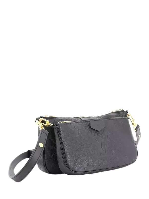 LOUIS VUITTON Multi Pochette Accessoires Monogram Empreinte Giant Crossbody Bag - Black