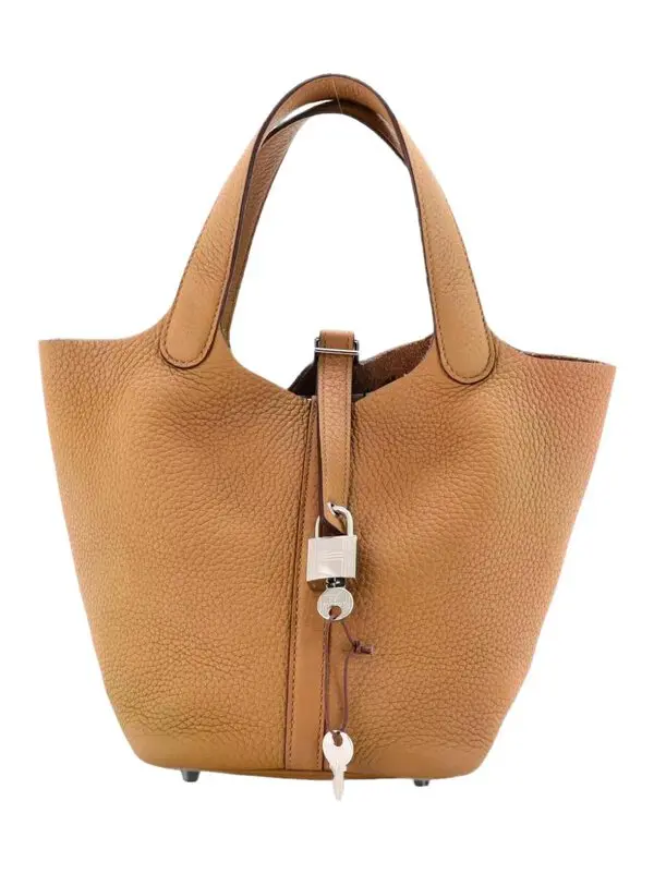 Hermès Picotin Lock Clemence Pm Bucket Bag - Brown