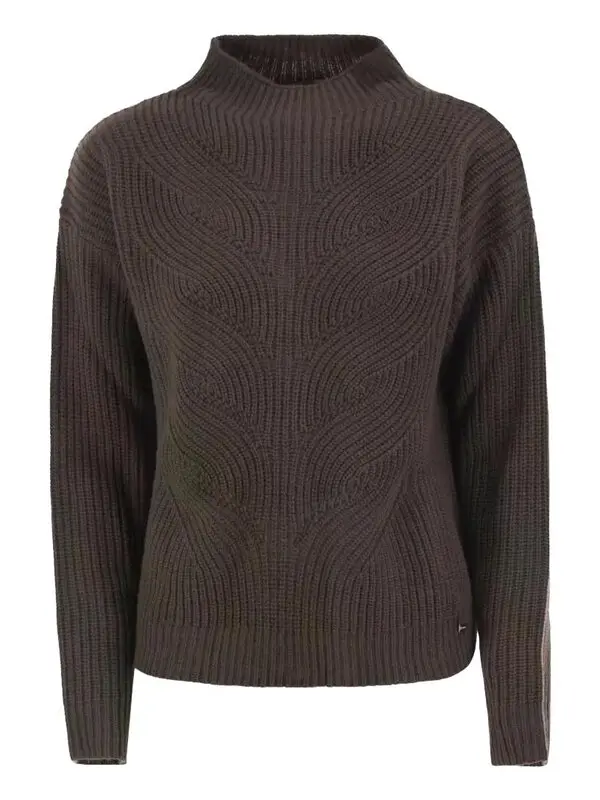 Herno Knit High-neck Sweater - Brown