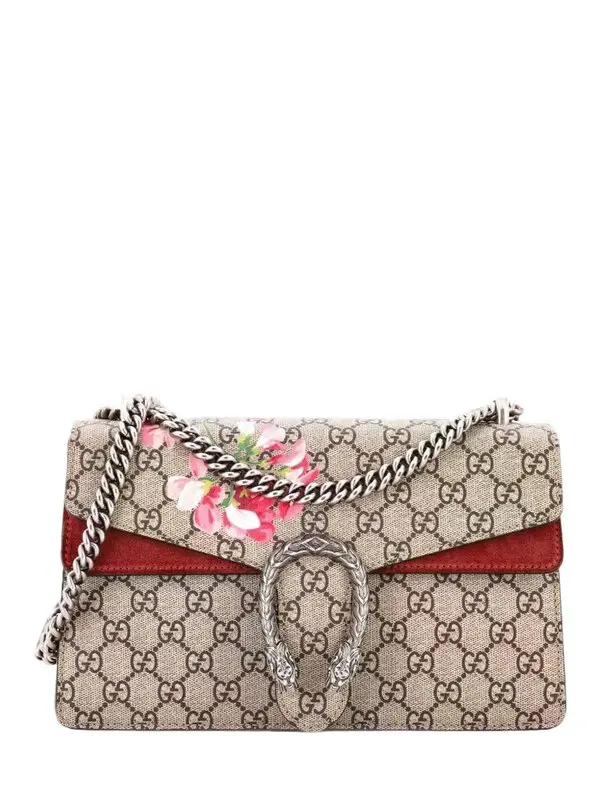 Gucci Dionysus Blooms Print Gg Coated Canvas Small Shoulder Bag - Brown