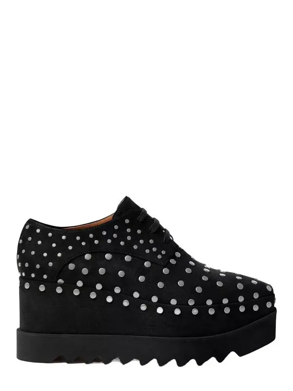 Stella McCartney Elyse Studded Derby Shoes - Black