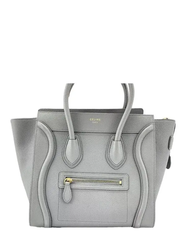 Celine Luggage Micro Handbag - Grey