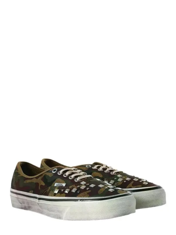 VANS Premium Authentic Camouflage Studded Sneakers - Green