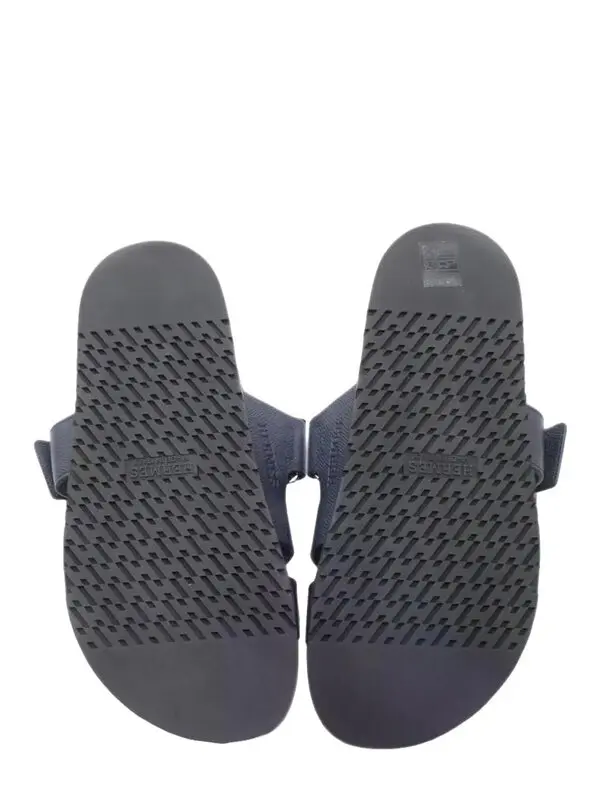 Hermès Epsom Leather Flat Sandals - Blue