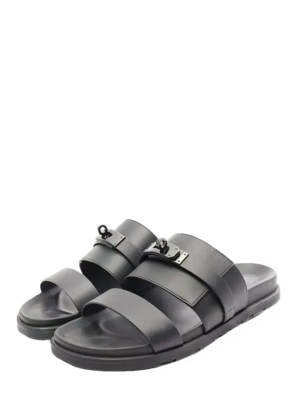 Hermès Jackson Kelly Slide Sandals - Black