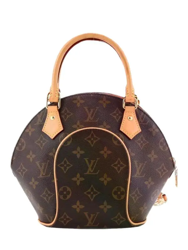 LOUIS VUITTON Monogram Canvas Ellipse Nm Pm Satchel - Brown