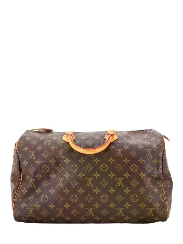 LOUIS VUITTON Speedy Handbag Monogram Canvas 40 Satchel - Brown