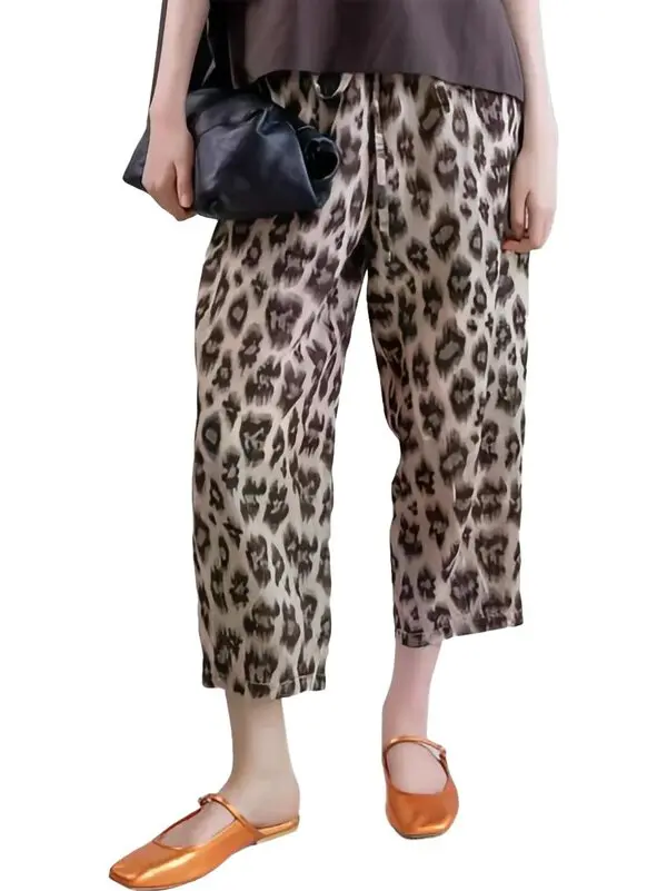 PSOPHIA Savanna Shadow Cropped Trousers - Brown