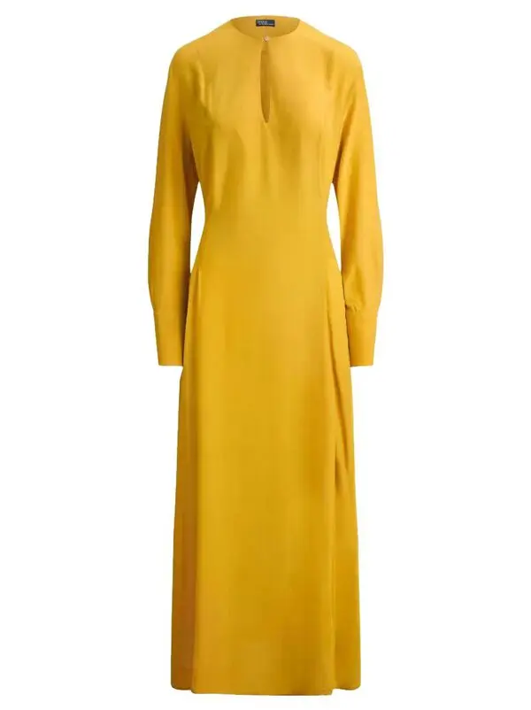 Polo Ralph Lauren Elouise Tie-waist Long-sleeve Dress - Yellow