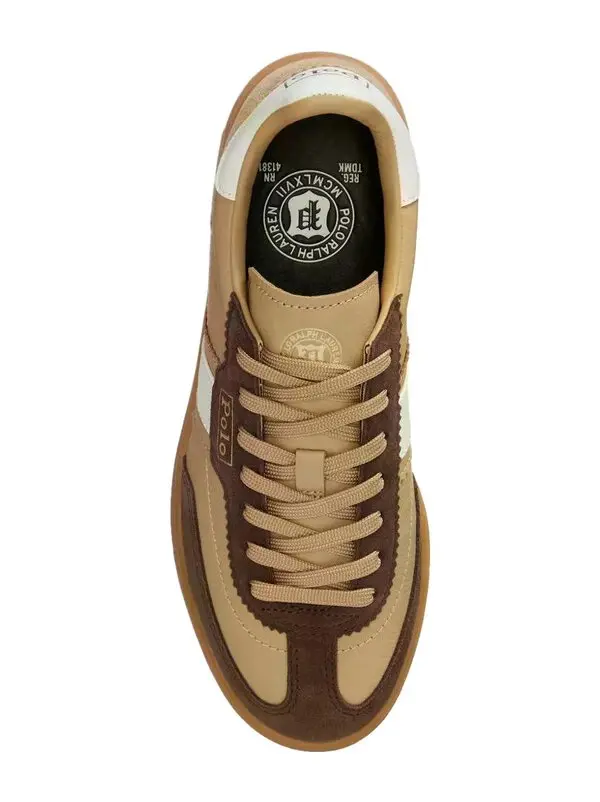Polo Ralph Lauren Bedford Leather Sneakers - Neutrals
