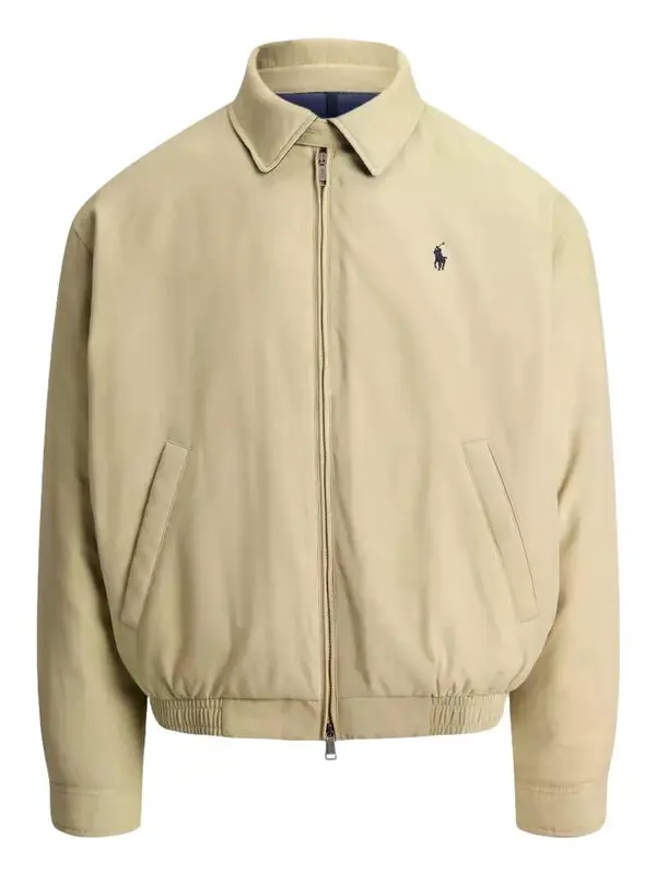 Polo Ralph Lauren The Big Bayport Embroidered Logo Zip-up Jacket - Neutrals