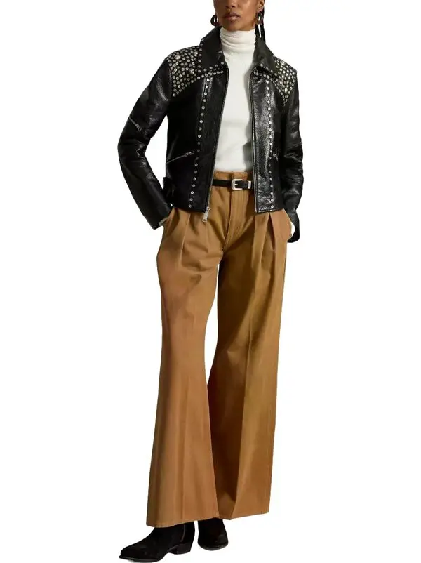 Polo Ralph Lauren Pleated Wide-leg Trousers - Neutrals