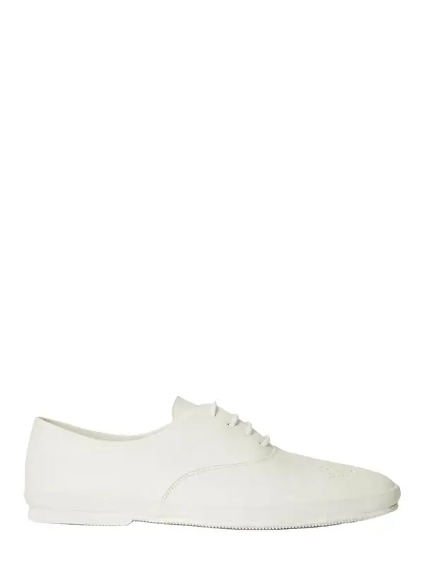 Polo Ralph Lauren Pierced Leather Lace-up Sneakers - Neutrals