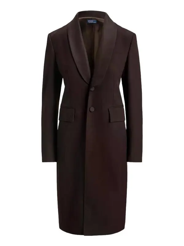 Polo Ralph Lauren Single-breasted Coat With Shawl Lapels - Brown