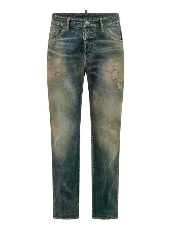 Dsquared2 Teddy Distressed Jeans - Blue