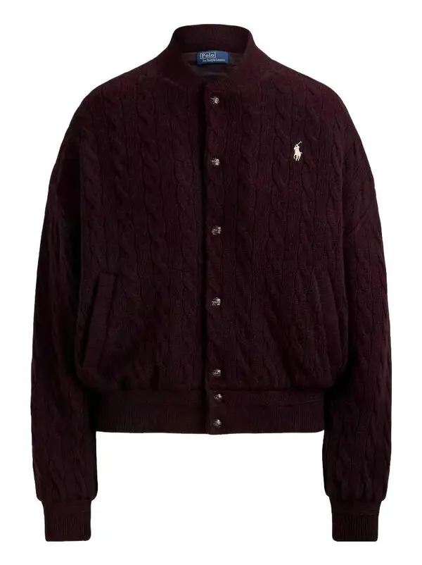 Polo Ralph Lauren Buttoned Cable-knit Cardigan - Red