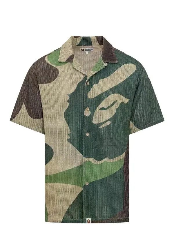 A BATHING APE Mega Abc Camo Pattern Shirt - Green