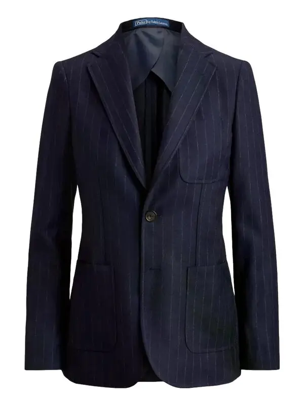 Polo Ralph Lauren Pinstripe Wool Jacket - Blue
