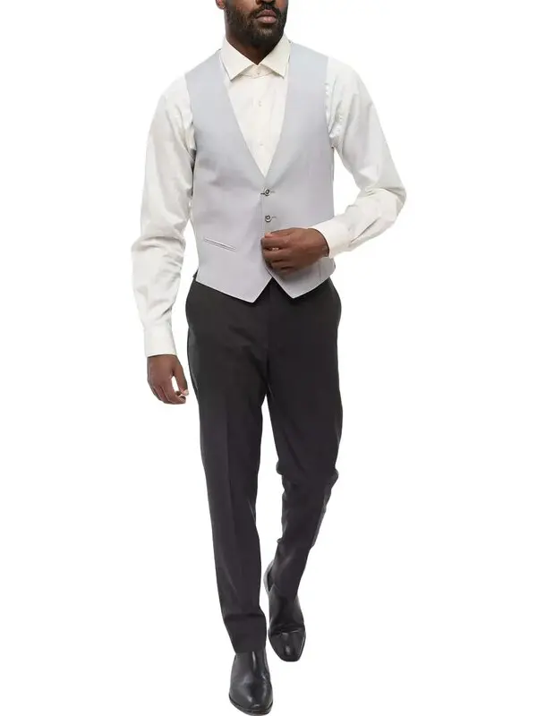 Corneliani Single-breasted Wool Waistcoat - Grey