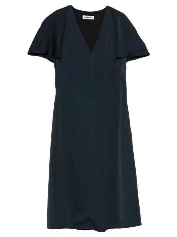 JIL SANDER Sablé Envers Dress - Blue