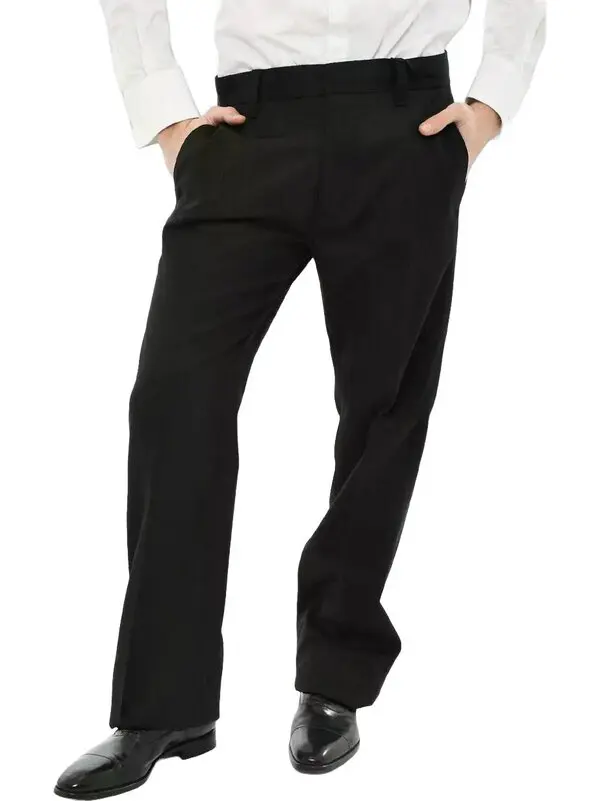 Dsquared2 Belt-loops Concealed-closure Trousers - Black