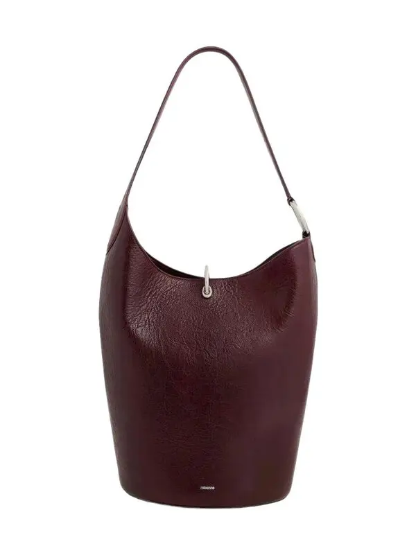 Rabanne Ring Leather Tote Bag - Red