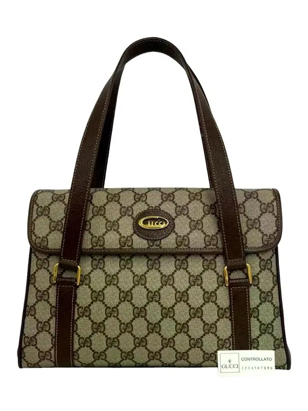Gucci Gg Supreme Monogram Handbag - Neutrals