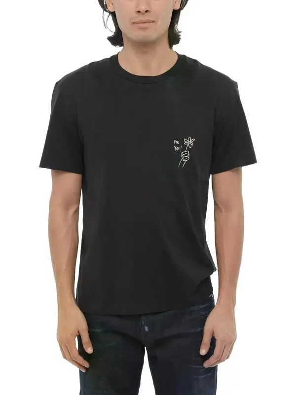 Neil Barrett For You Logo-print Slim-fit T-shirt - Black