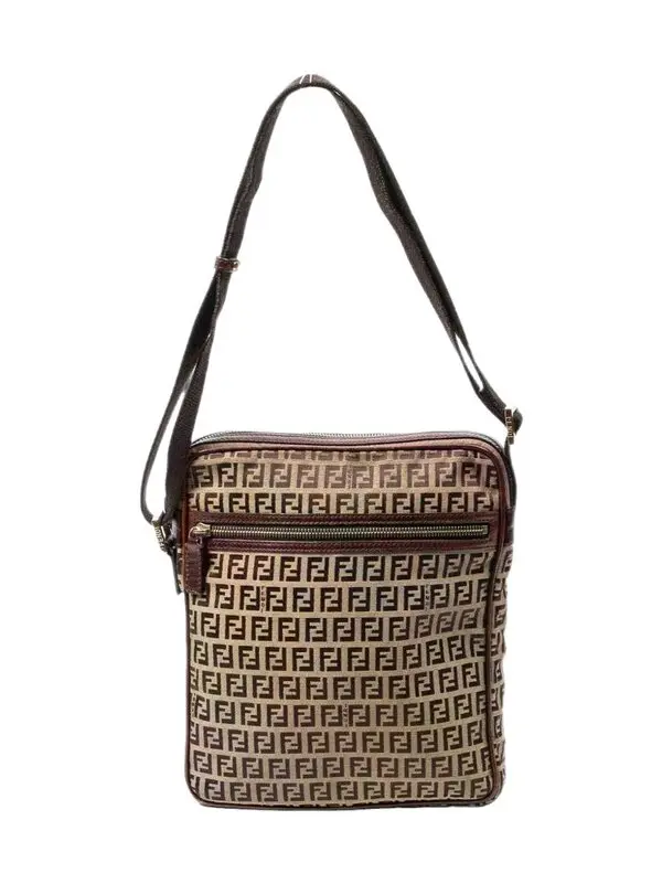 Fendi Zucca Print Shoulder Bag - Neutrals