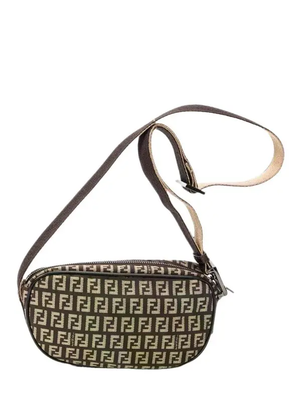 Fendi Zucca Print Shoulder Bag - Brown