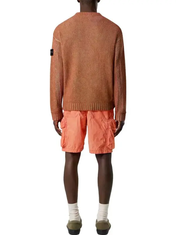 Stone Island Logo-patch Crew Neck Sweater - Brown