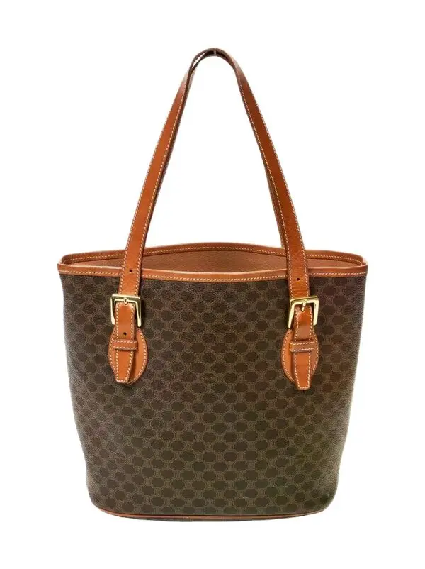 Celine Macadam Patterned Tote Bag - Brown