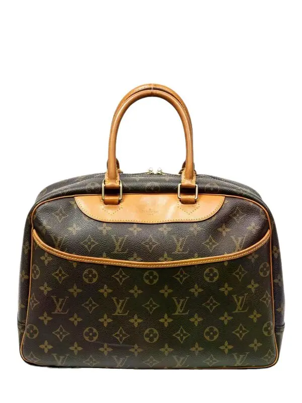 LOUIS VUITTON Monogram Deauville Tote Bag - Brown