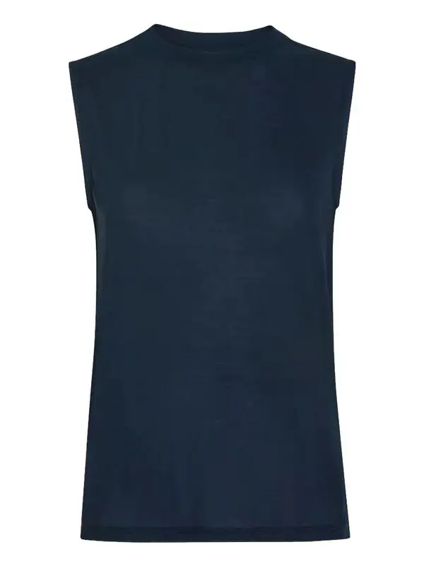 Escada Sport Sleeveless Logo Patch T-shirt - Blue