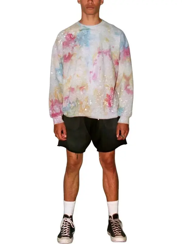 MOOJI MOOJI Drawstring Shorts With Raw Edge Hem - Black