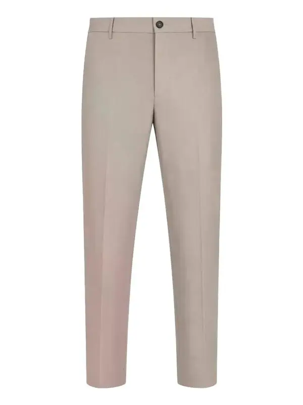 Peserico Pressed Crease Belt-loop Trousers - Neutrals